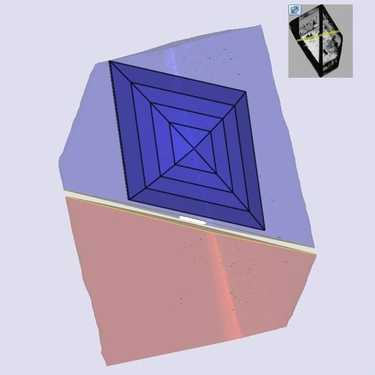 2.06ct | F/VS1 Lozenge Shape Step Cut Lab Diamond (IGI) - LITHOS Diamond